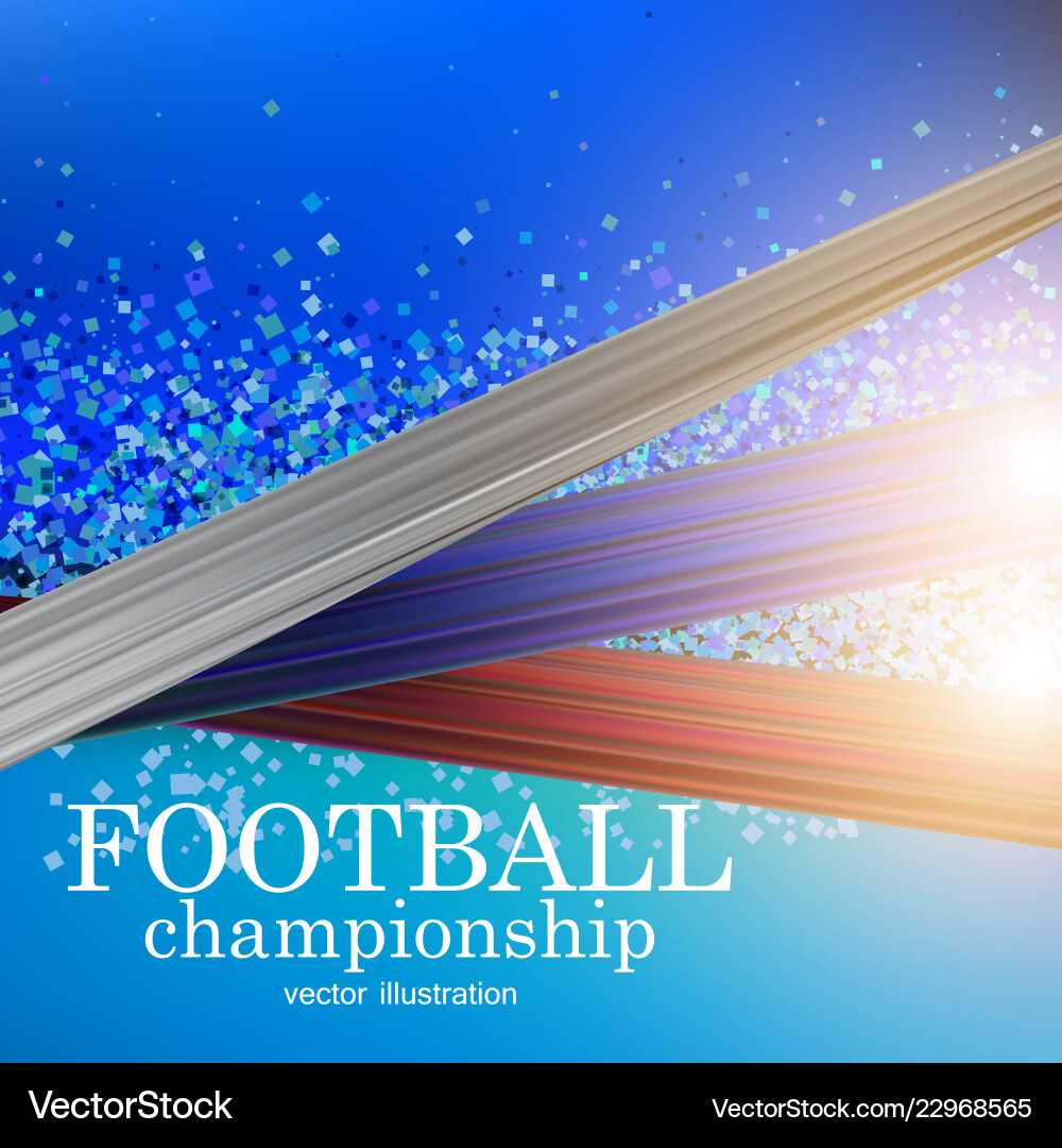 Football abstract background design template Vector Image