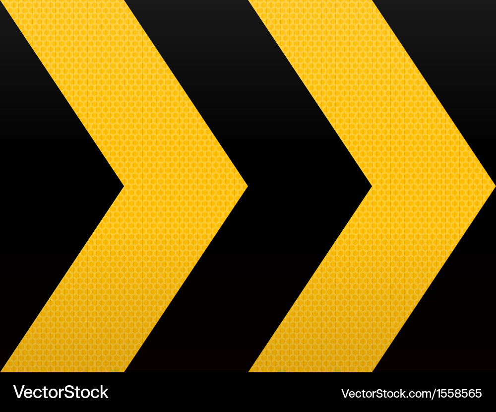 Seamless yellow black arrow Royalty Free Vector Image