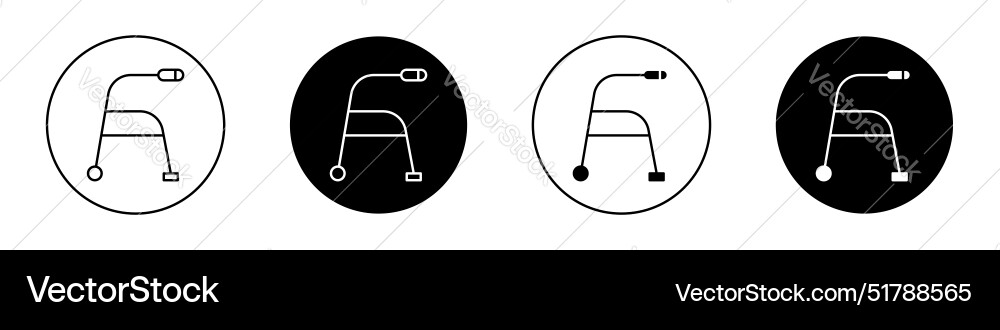 Walker icon Royalty Free Vector Image - VectorStock