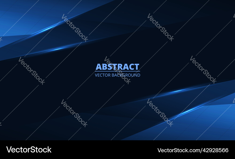 Abstract blue background with geometric dynamic Vector Image