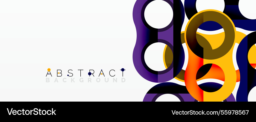 Abstract circle element composition with Vector Image