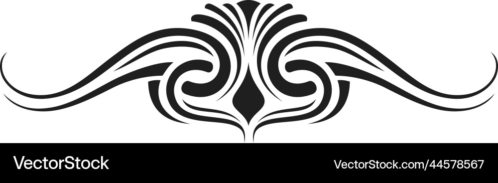 Elegant vintage header calligraphic text divider Vector Image