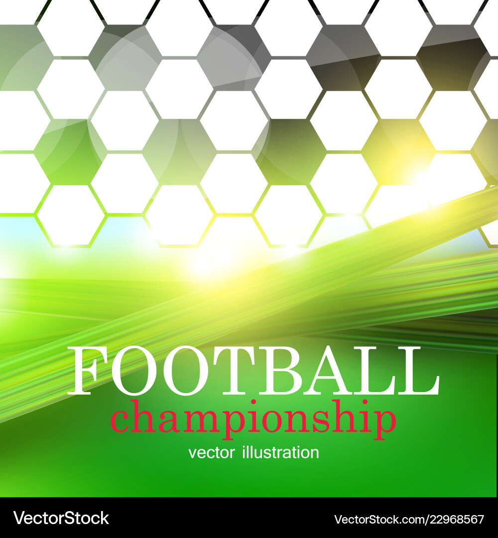 Football abstract background design template Vector Image