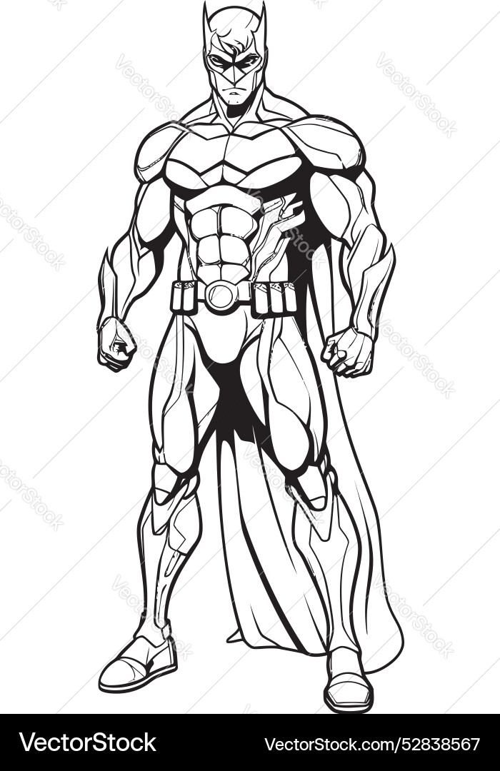 Heroic vanguard iconic superhero icon dynamic Vector Image
