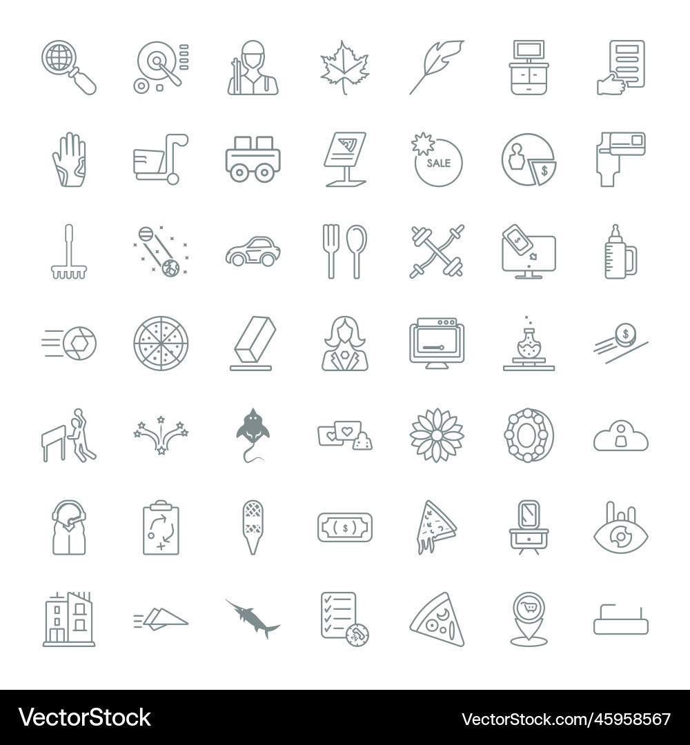 Set icons Royalty Free Vector Image - VectorStock