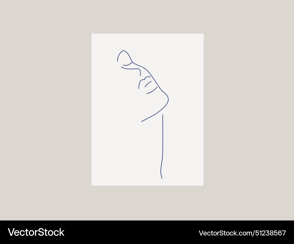 Woman face outline Royalty Free Vector Image - VectorStock