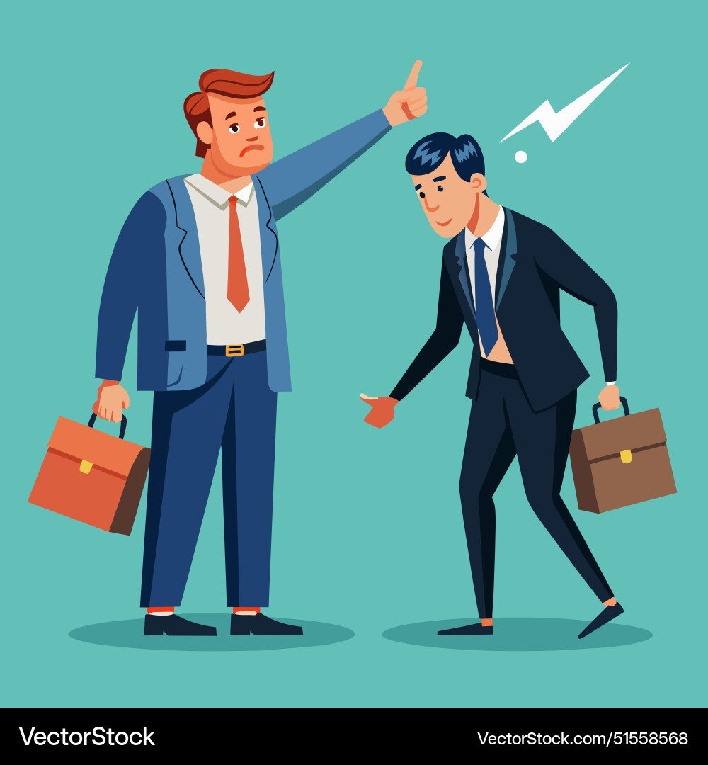Fired employee layoff or dismissal worker Vector Image