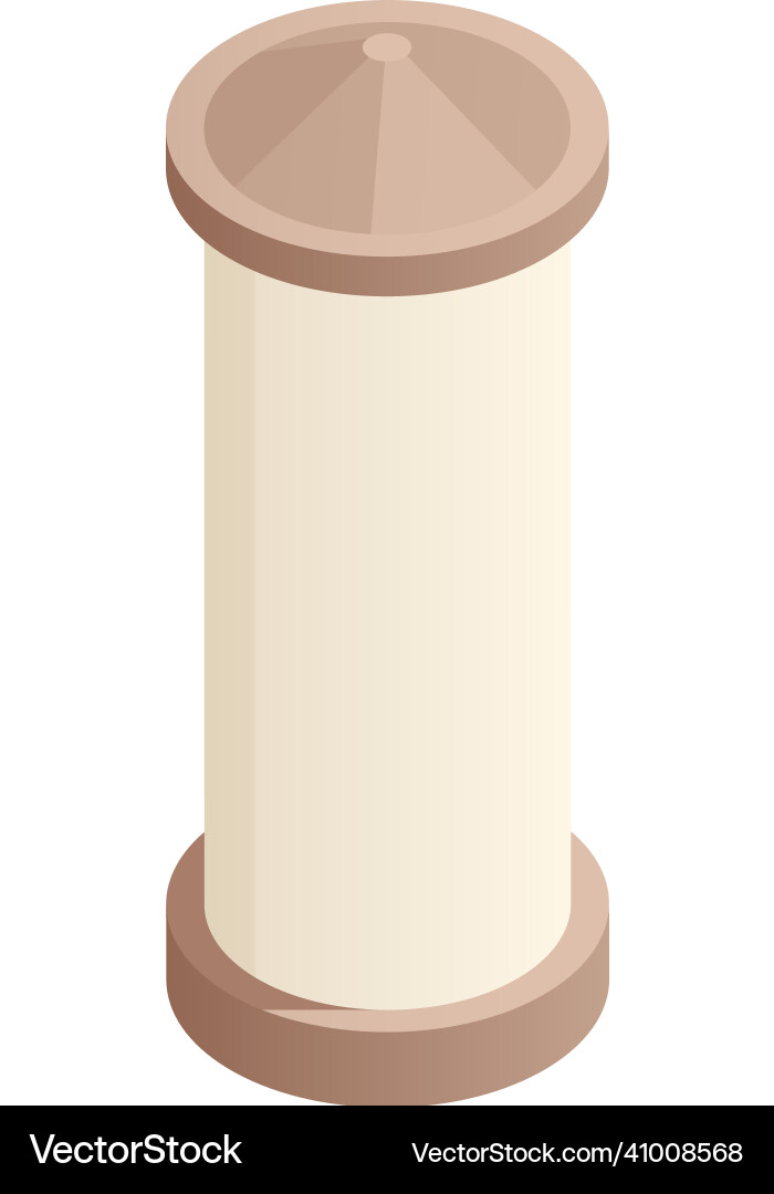 Isometric advertising column Royalty Free Vector Image