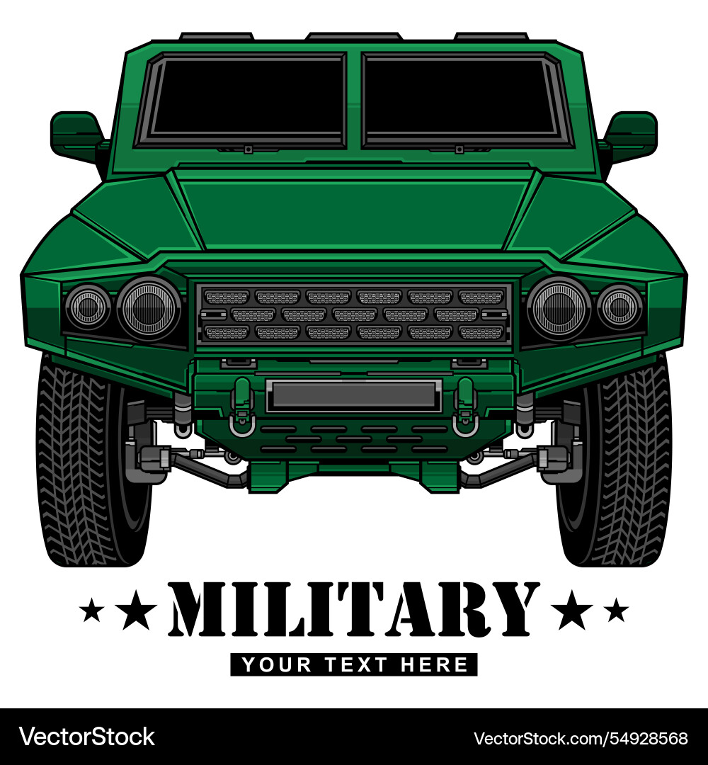 Military car logo Royalty Free Vector Image - VectorStock