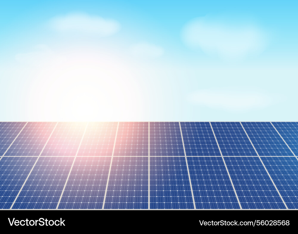 Solar panel cell Royalty Free Vector Image - VectorStock
