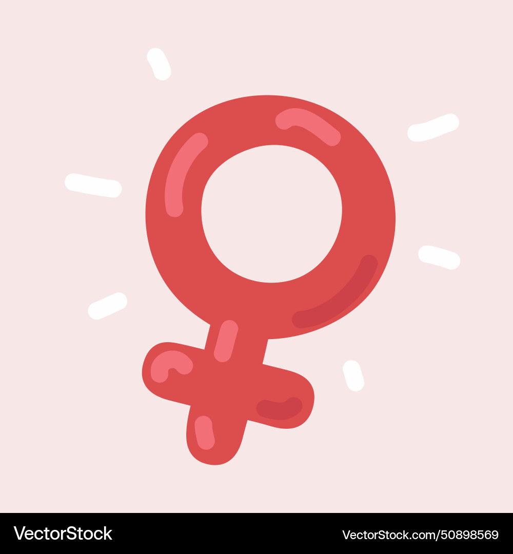 Female symbol design Royalty Free Vector Image