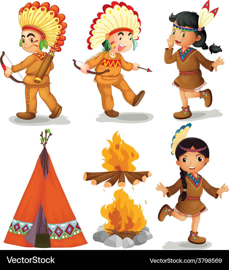 Indians Royalty Free Vector Image - VectorStock