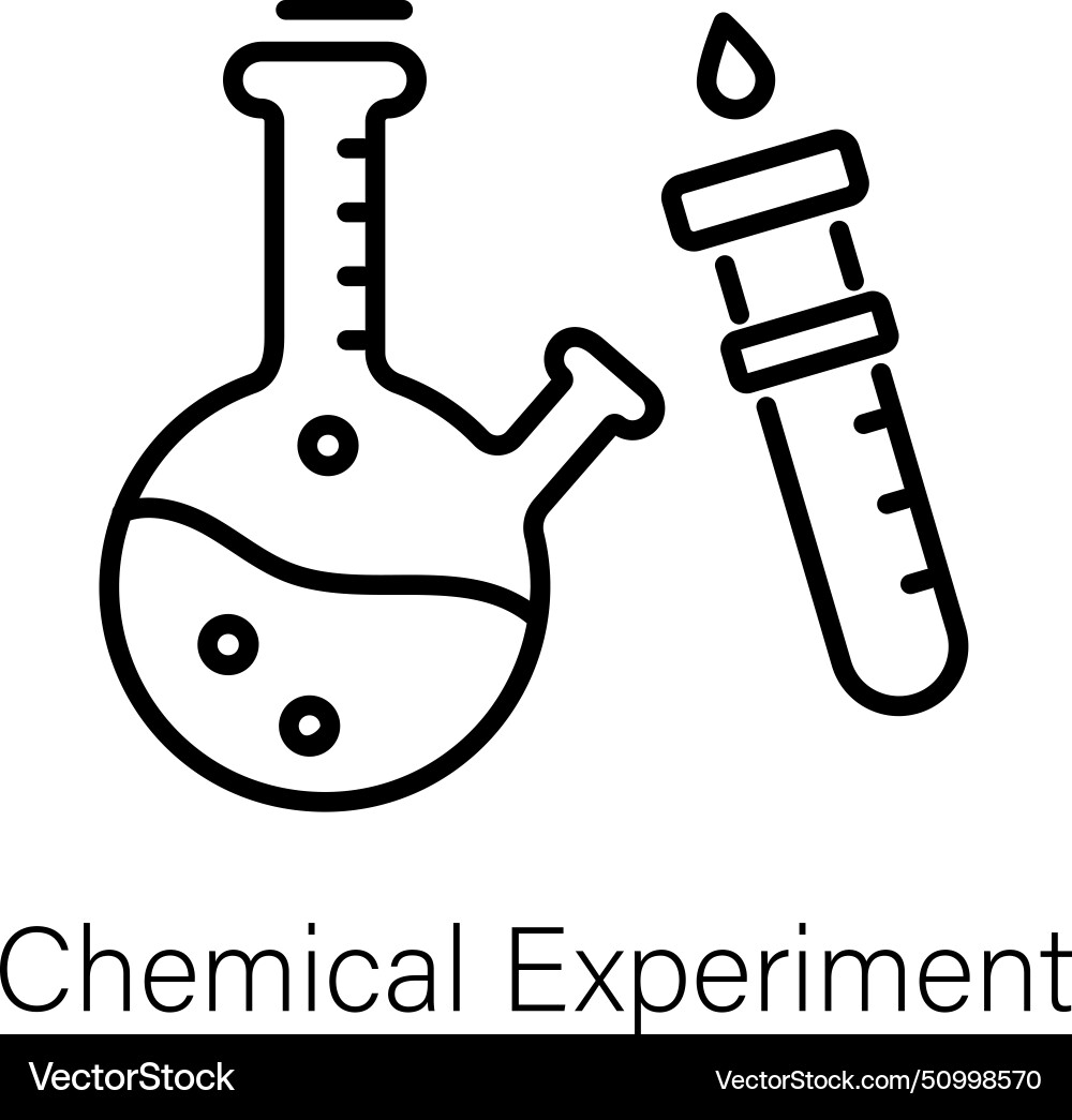 Chemical experiment Royalty Free Vector Image - VectorStock