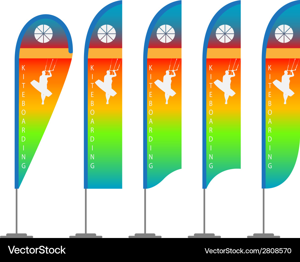 Kite flag Royalty Free Vector Image - VectorStock