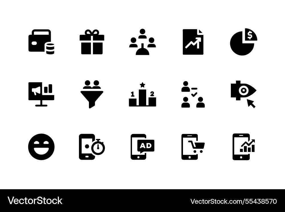 Professional social media network logo set bundle Vector Image