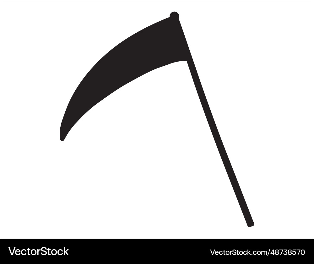 Scythe Silhouette Kunst Lizenzfreies Vektorbild