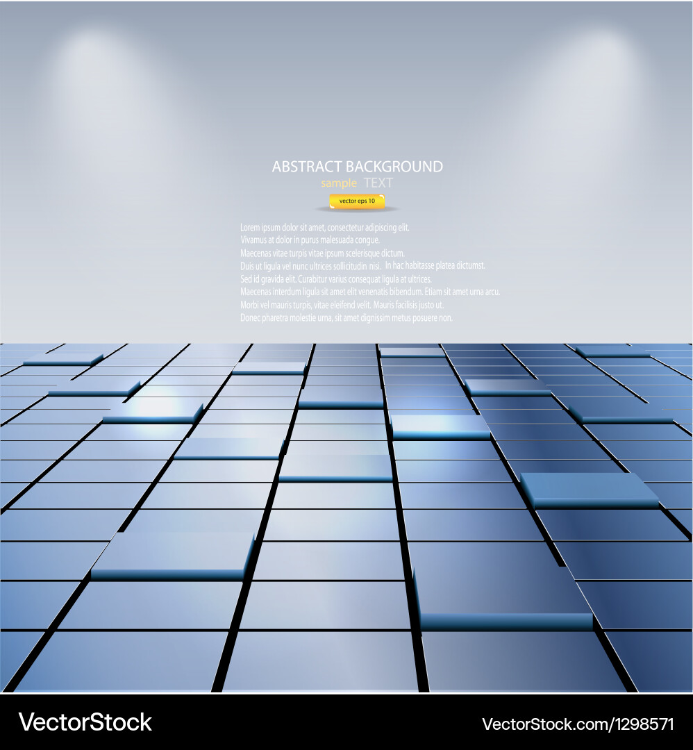 Geometric Blue Cube Background Royalty Free Vector Image