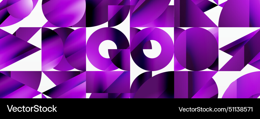 Purple and white geometric pattern Royalty Free Vector Image