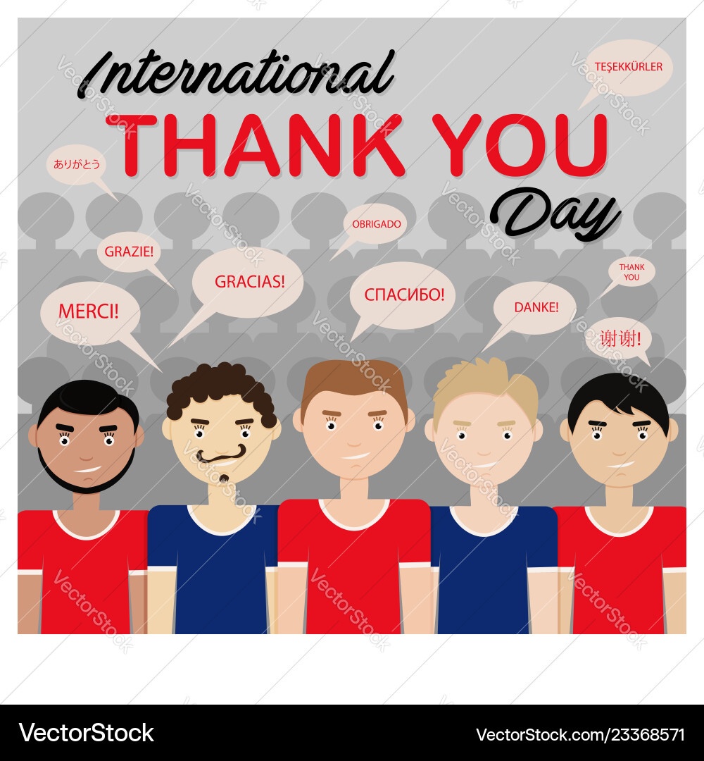 Thank you day Royalty Free Vector Image - VectorStock