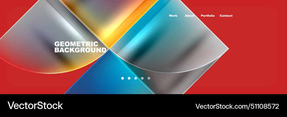 A red background with geometric pattern Royalty Free Vector