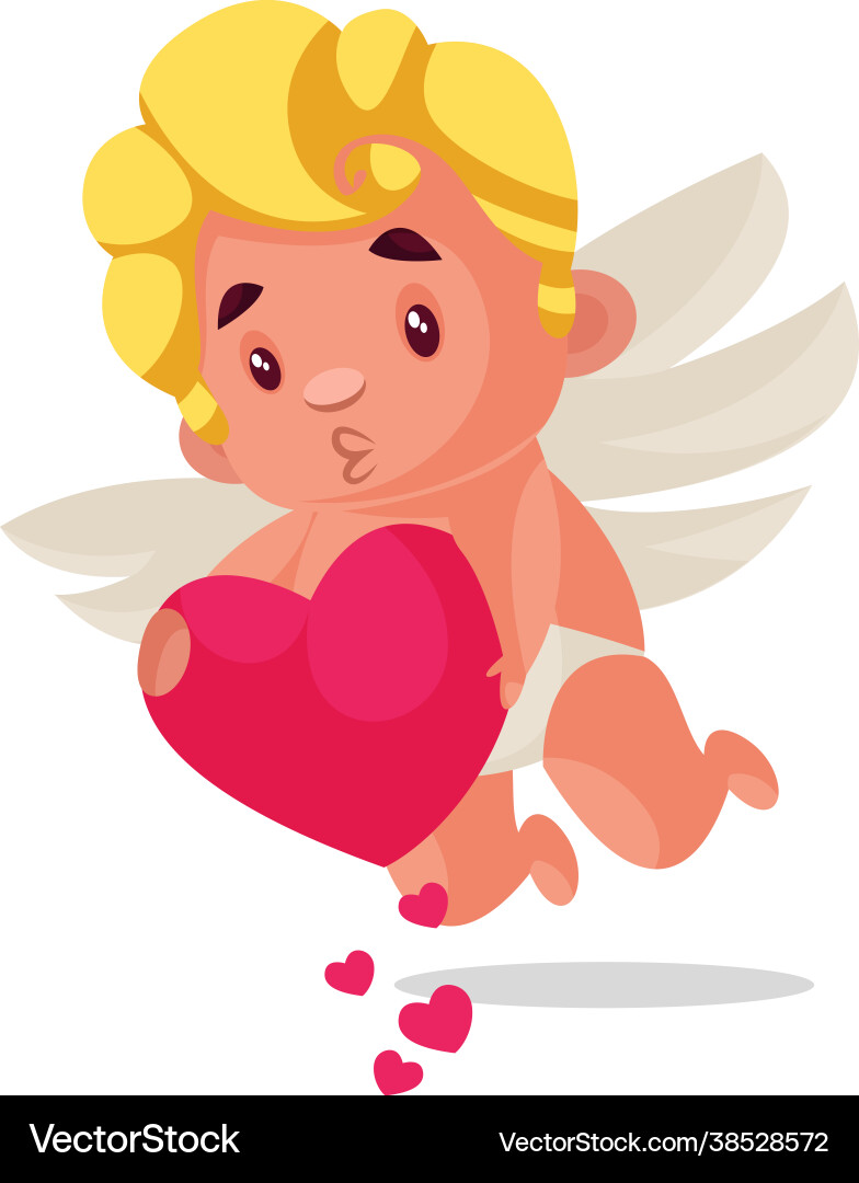 Cupid cartoon character Royalty Free Vector Image