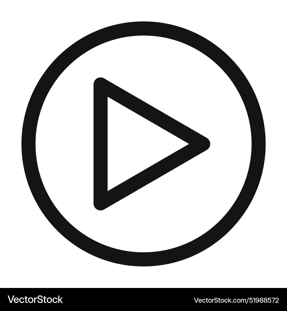 Media play icon perfect for video streaming and Vector Image