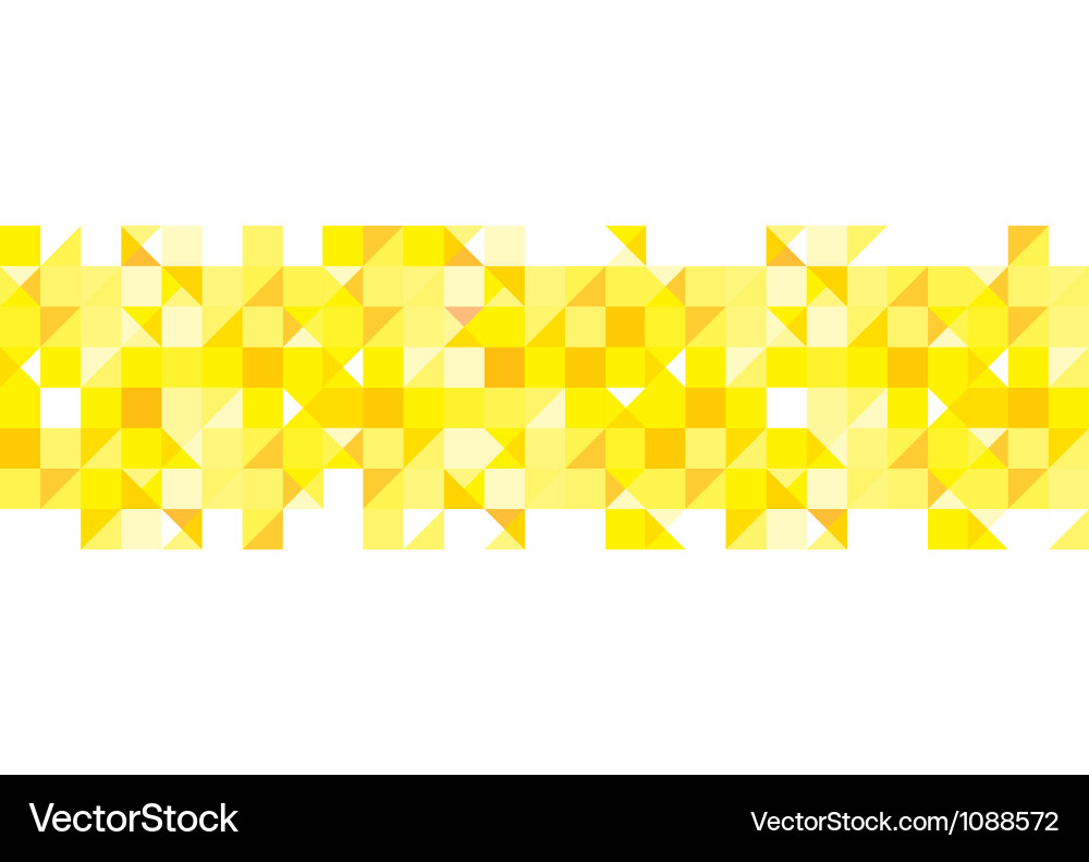 Yellow Geometric Square Pattern Royalty Free Vector Image