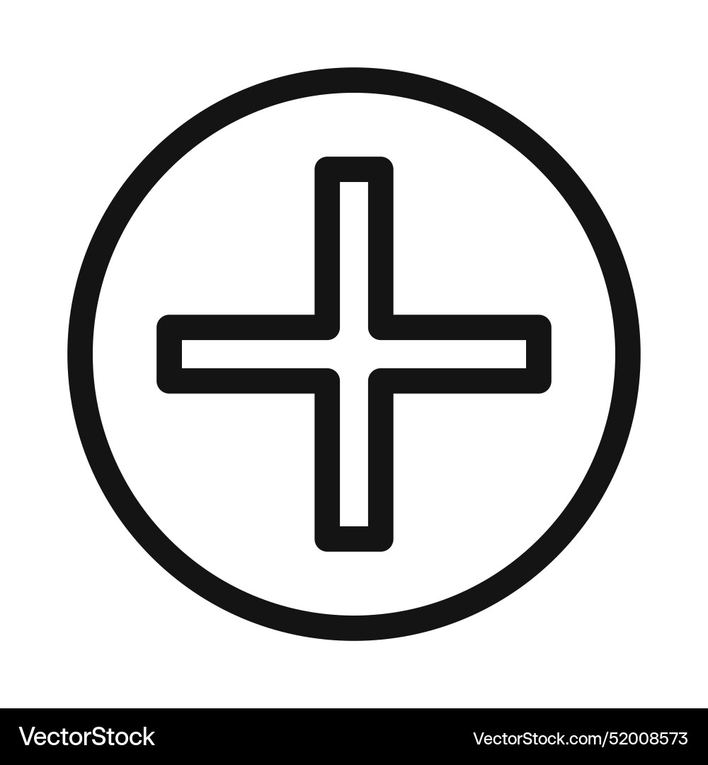 Add new item plus icon ideal for feature Vector Image