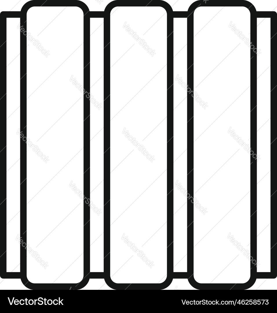Metal roof icon outline building Royalty Free Vector Image