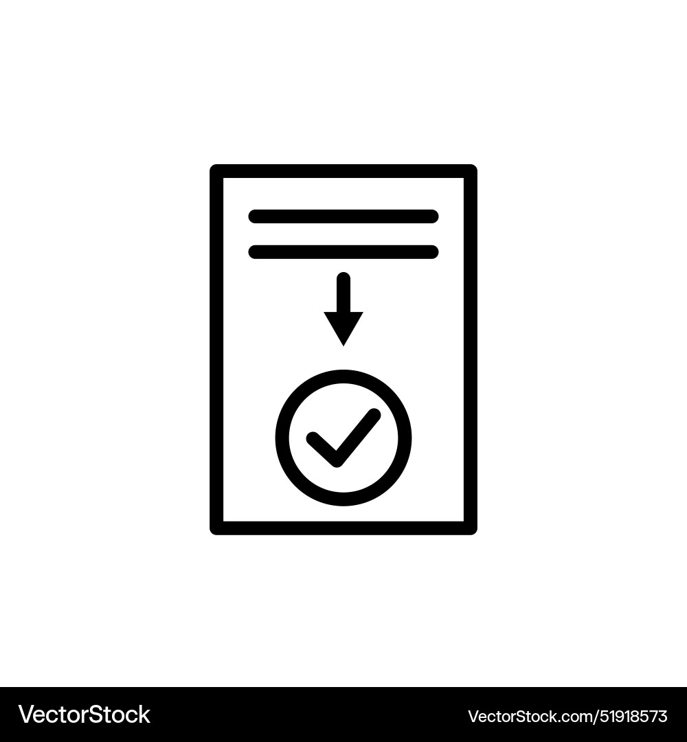 Procedure icon outline set collection or pack Vector Image