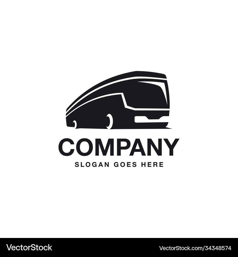 Bus-Logo-Ikone Reiseverkehr Lizenzfreier Vektor