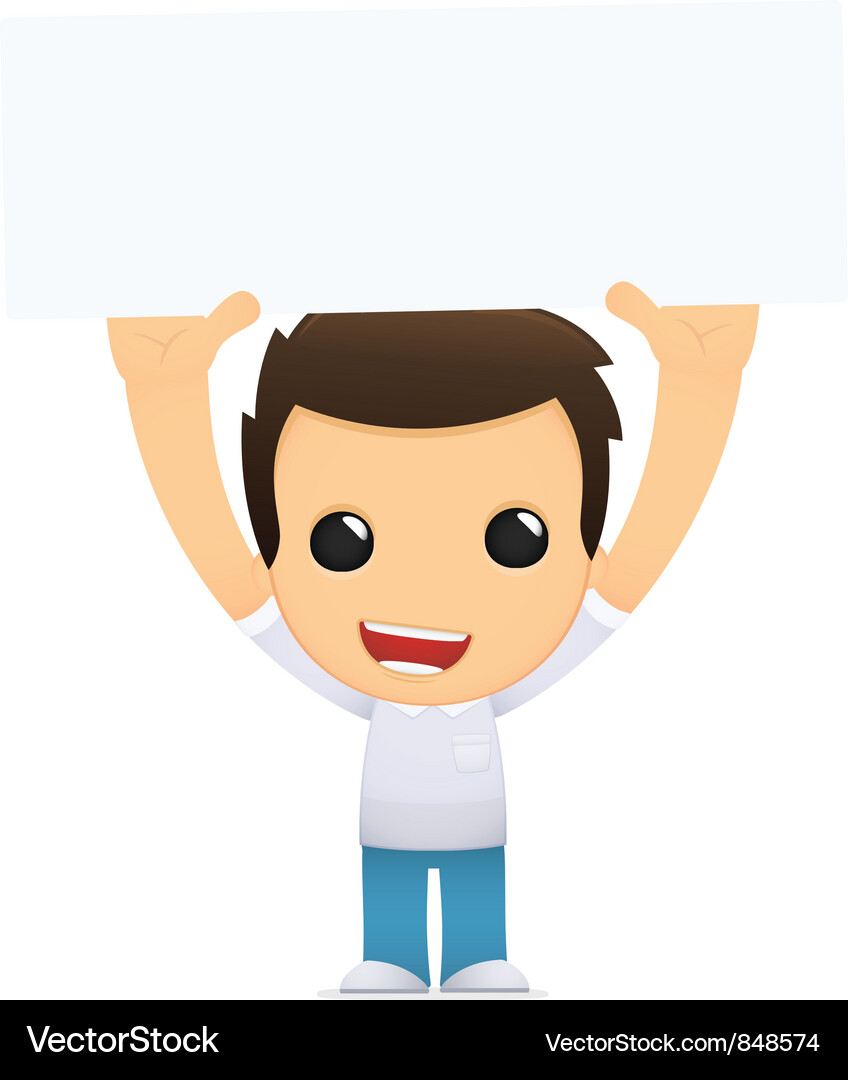 Casual Cartoon Man Royalty Free Vector Image - VectorStock