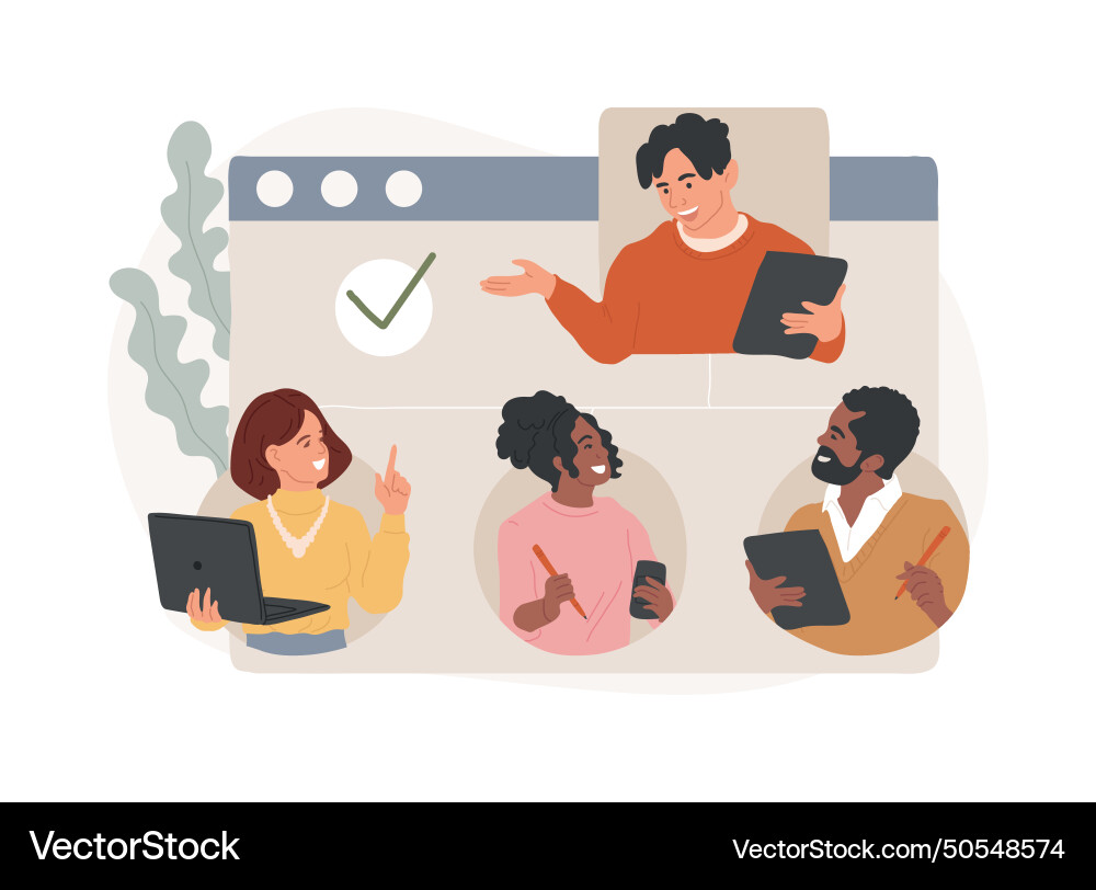 Organization isolated concept Royalty Free Vector Image