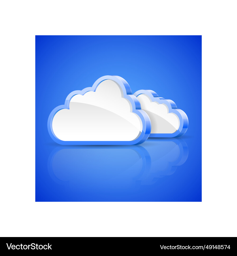Realistic high detailed of cloud computing concept