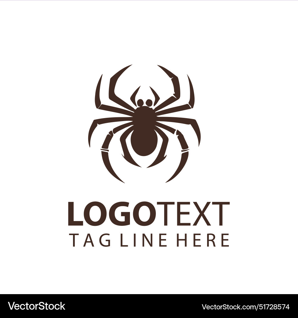 Spider logo Royalty Free Vector Image - VectorStock