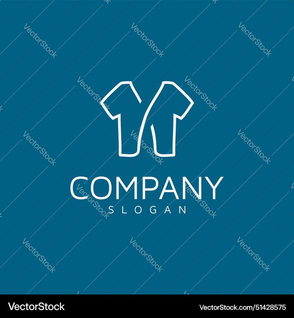 Shirt store logo icon template Royalty Free Vector Image