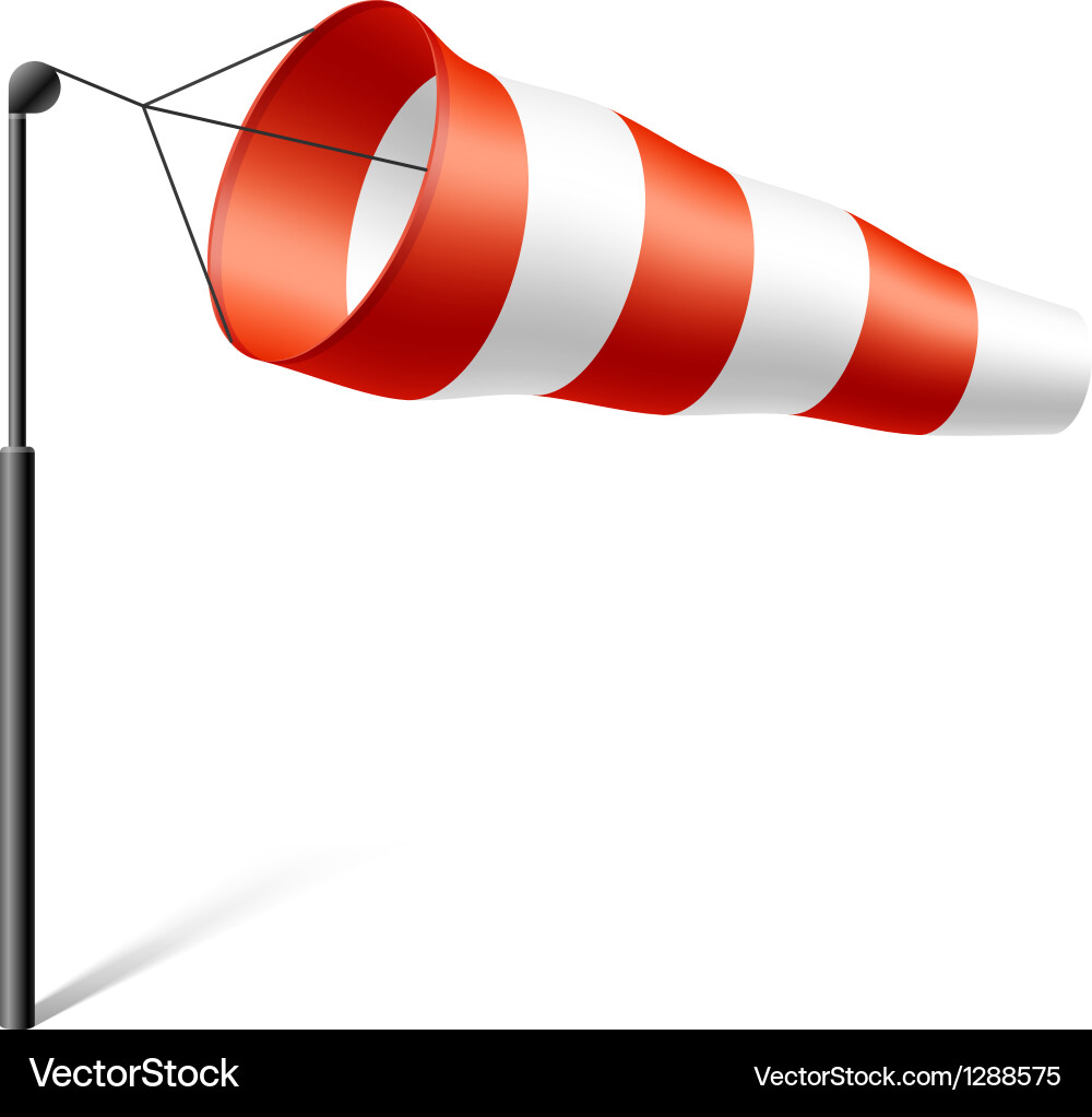 Windsock Royalty Free Vector Image - VectorStock