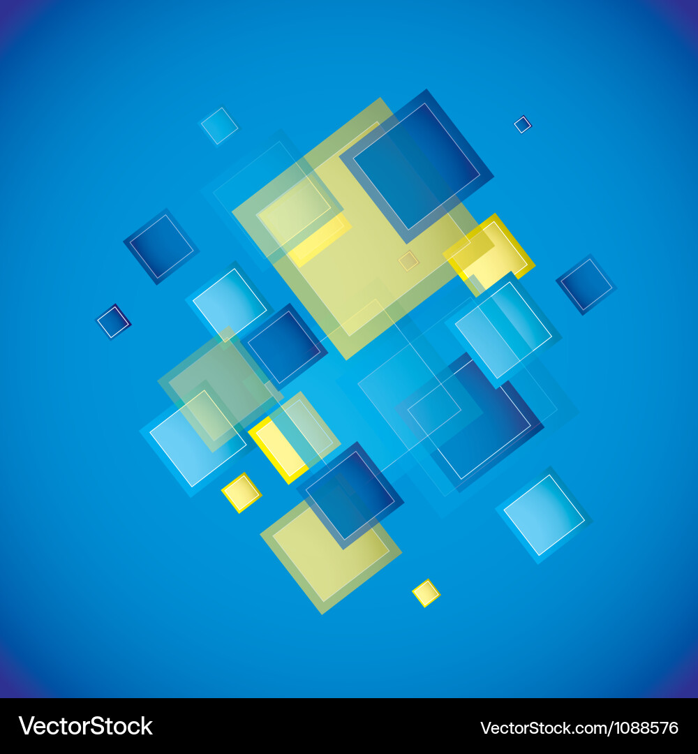 Blue square Royalty Free Vector Image - VectorStock