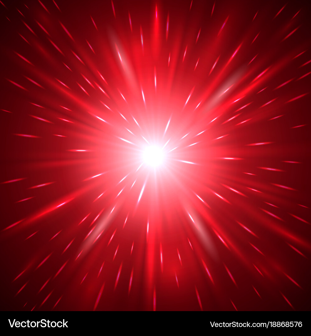 Red Light Burst Abstract Background Royalty Free Vector