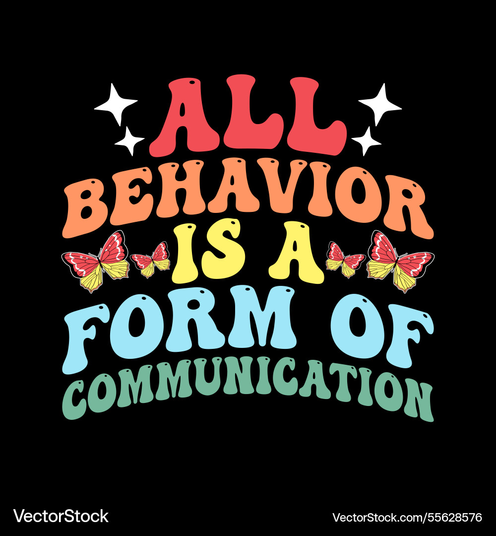 Vintage behavior therapist t-shirt design Vector Image