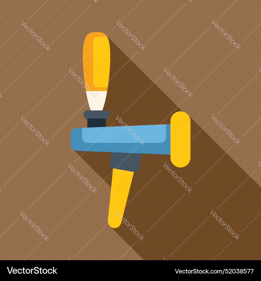 Beer tap handle pouring fresh cold craft from Vector Image