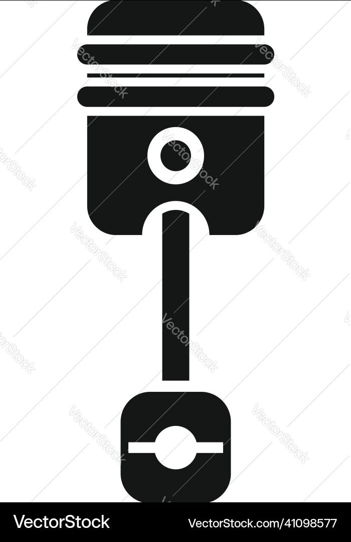 Car motor piston icon simple repair auto Vector Image