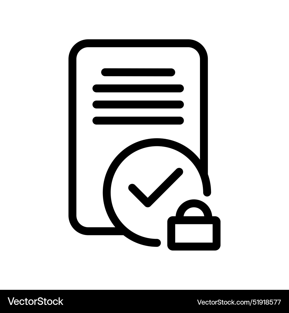 Right to access icon outline set collection or Vector Image