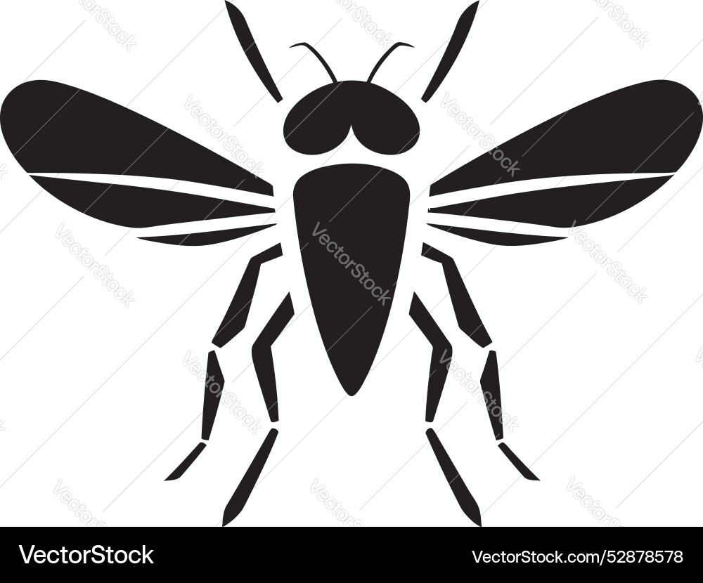 Abstract mosquito symbol stylish mosquito graphic Vector Image