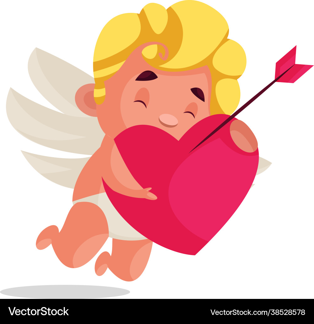 Cupid cartoon character Royalty Free Vector Image