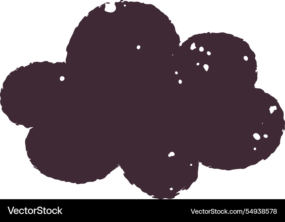 Doodle chalk cloud Royalty Free Vector Image - VectorStock