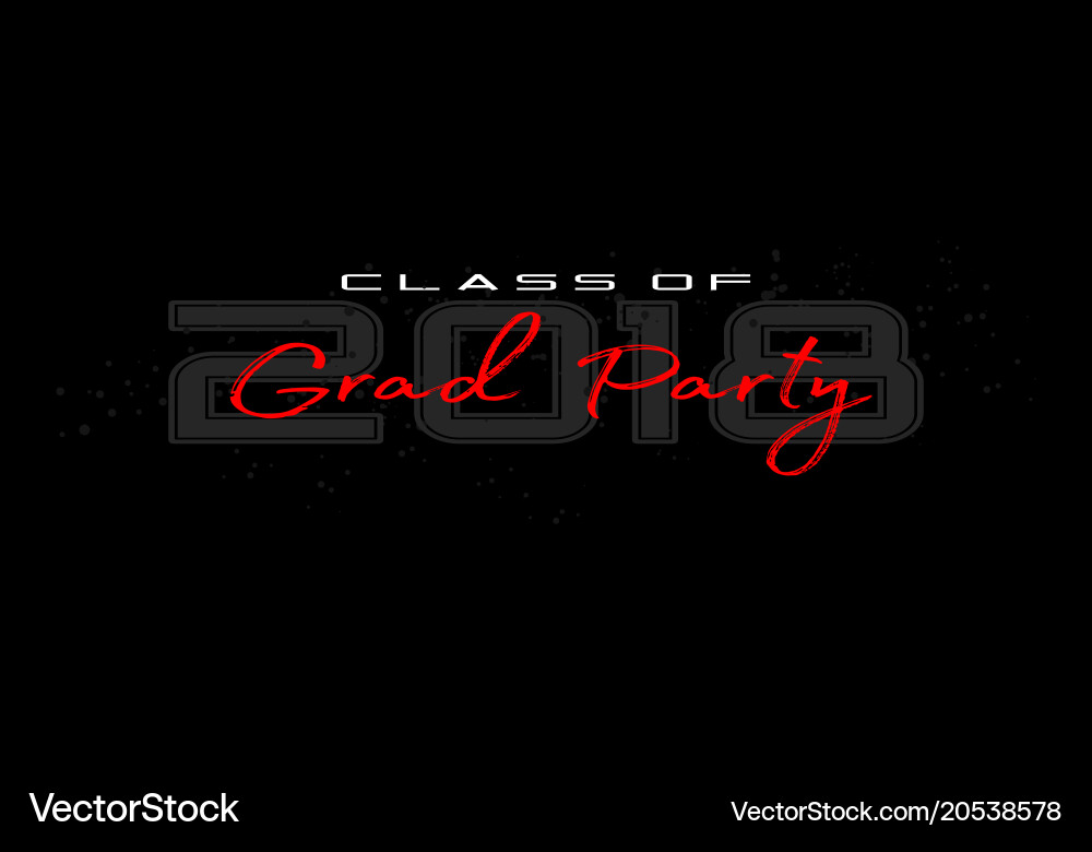 Graduation label text for design Royalty Free Vector Image