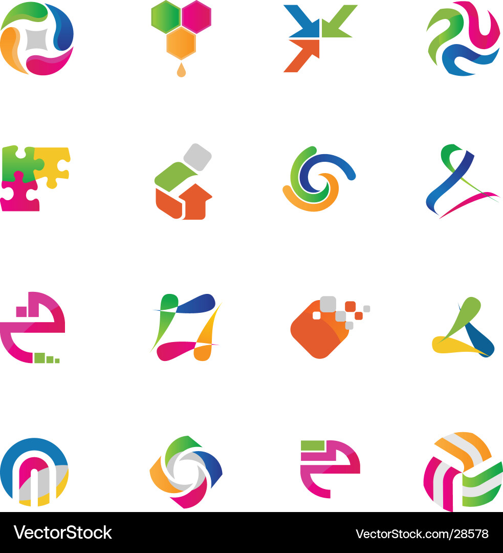 Modern Abstract Geometric Elements Royalty Free Vector Image