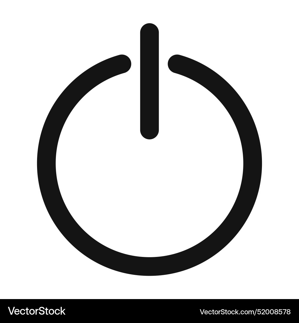 Power button icon perfect for electronics Vector Image