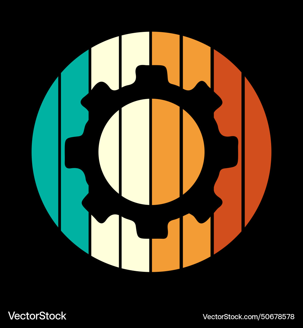 Retro vintage mechanical engineering gear for engi